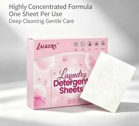 China Eco-Friendly Laundry Detergent Sheets with Strong Cleansing and Customizable Fragrance for Deep Stain Removal for sale