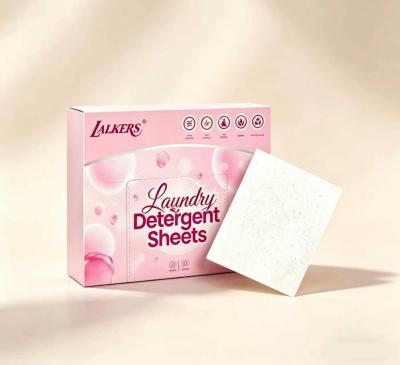 China Eco-Friendly Laundry Detergent Sheets with Strong Cleansing Power and Customizable Fragrance for Sustainable Living for sale