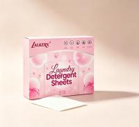 China Plant Based Laundry Detergent Sheets in 11*14cm Size with 50% Active Matter for Deep Stain Removal for sale