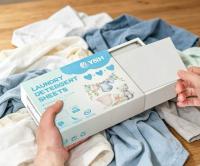 China Eco-Friendly Laundry Detergent Sheets with Strong Cleansing Power and Customizable Fragrance for sale