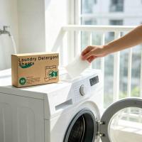 China Eco-Friendly Low Foam Laundry Detergent Sheets with Customizable Fragrance for All Washing Machines for sale