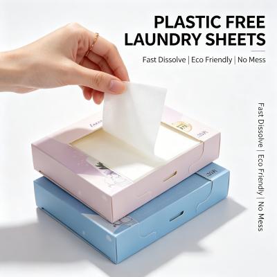 China Eco-Friendly No Bleach Powerful Cleansing Laundry Detergent Sheets and Strips for sale