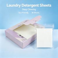 China Biodegradable Plastic-Free Laundry Detergent Sheets with Powerful Tough Stain Cleaning for sale