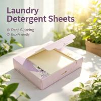 China Eco-Friendly Super Condensed Laundry Detergent Sheets with Customizable Fragrance for Deep Cleaning for sale
