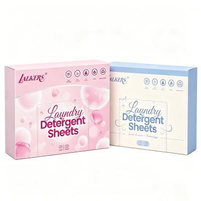 China Biodegradable Plastic-Free Laundry Detergent Sheets with Powerful Tough Stain Cleaning Ability for sale