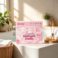 China Super Condensed Eco-Friendly Laundry Detergent Strips with Customizable Fragrance for Tough Stains for sale