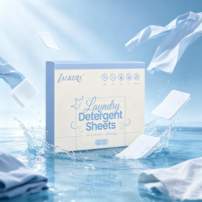 China Eco-Friendly Laundry Detergent Sheets with Strong Stain Removal and Customizable Fragrance Washing Strips for sale