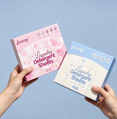 China Eco-Friendly Laundry Detergent Sheets with Strong Cleansing and Customizable Fragrance for Tough Stains for sale