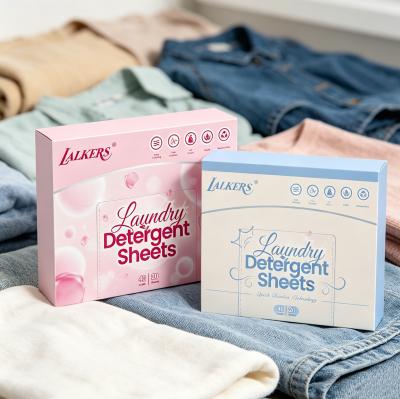 China Eco-Friendly Laundry Detergent Sheets with Strong Cleansing and Customizable Fragrance for Tough Stains for sale