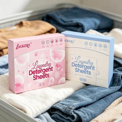 China Eco-Friendly Laundry Detergent Sheets with Strong Cleansing Power and Customizable Fragrance for sale