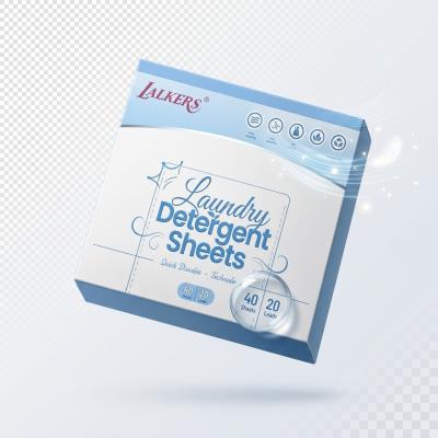 China Eco-Friendly Quick Dissolve Stain Removing Laundry Detergent Sheets for Hassle-Free Washing for sale