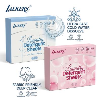 China Non-Irritating Laundry Detergent Sheets with Plant Based Surfactant and Biodegradable Wrappers for sale