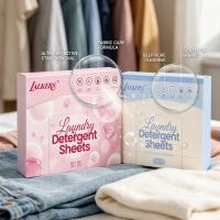China Eco-Friendly Laundry Detergent Sheets for Tough Stain Removal with Zero Plastic Packaging for sale
