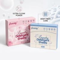 China Plant Based Laundry Detergent Sheets with Zero Waste Packaging and Pre-Measured Eco Laundry Strips for sale