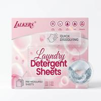 China 100% Plant Based Zero Waste Pre-Measured Laundry Detergent Sheets for Eco-Friendly Washing for sale