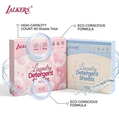China 100% Plant Based Zero Waste Laundry Detergent Sheets with Pre-Measured Strips for Eco-Friendly Cleaning for sale