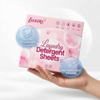 China High Performance Plant Based Laundry Detergent Sheets with Zero Waste Packaging and Pre-Measured Strips for sale