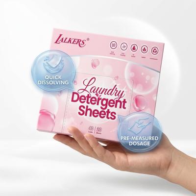 China High Performance Plant Based Laundry Detergent Sheets with Zero Waste Packaging and Pre-Measured Strips for sale