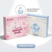 China Heavy Soil Targeting 100% Plant Based Laundry Detergent Sheets with Zero Waste Packaging for sale