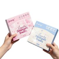 China 100% Plant Based Eco Laundry Sheets with Zero Waste Packaging and Pre-Measured Detergent Strips for sale