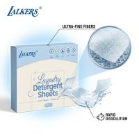 China Plant Based Zero Waste Laundry Detergent Strips with Biodegradable Packaging for sale