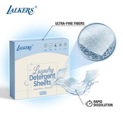 China Plant Based Zero Waste Laundry Detergent Strips with Biodegradable Packaging for sale