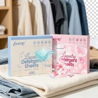China Non-Woven Fabric Laundry Detergent Strips with 60% Active Content for Heavy Duty Stain Removal and Quick Dissolve Under 10 Seconds for sale