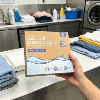 China Super Concentrated Plant Based Laundry Detergent Sheets with Zero Waste Packaging for sale
