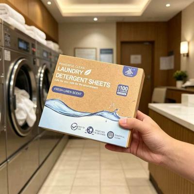 China Ultra Concentrated Zero Waste Fast Dissolve Laundry Sheets for Eco-Friendly Washing for sale