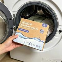 China Plant Based Surfactant Laundry Detergent Sheets with Pre-Measured Single Portions for Residue-Free Washing for sale