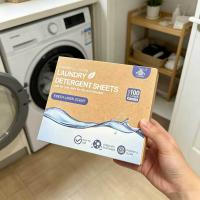 China Deep Cleaning Laundry Detergent Sheets with Plant Based Surfactant for High Efficiency Washing for sale
