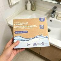 China Hypoallergenic Unscented Laundry Detergent Sheets with Plant Based Formula for Sensitive Skin for sale