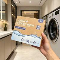 China Ultra Concentrated Laundry Detergent Sheets with No Plastic Packaging and Zero Residue for All Fabrics for sale