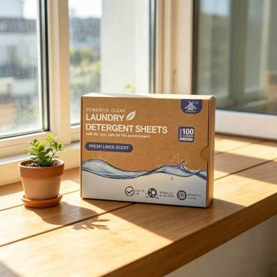 China Long Lasting Fragrance Laundry Detergent Sheets for Deep Clean Without Harsh Chemicals Using Plant Based Surfactant for sale