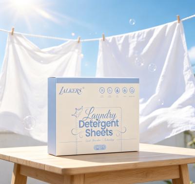 China Non-Irritating Laundry Detergent Sheets with Plant Based Surfactant and Biodegradable Wrappers for sale
