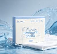 China Lightweight Disposable Laundry Detergent Sheets with Plant Based Surfactant and Biodegradable Packaging for sale
