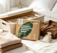 China Fully Biodegradable Plant Derived Concentrated Laundry Detergent Sheets for Eco-Friendly Cleaning for sale