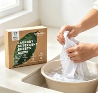 China Biodegradable Plant Based Laundry Detergent Sheets Pre-Measured for Machine & Hand Wash for sale