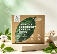 China Fully Biodegradable Plant Based Laundry Detergent Sheets with Zero Plastic Waste for sale