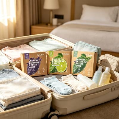 China Plant Based Biodegradable Laundry Detergent Sheets with Pre-Measured Dosage for Sustainable Washing for sale