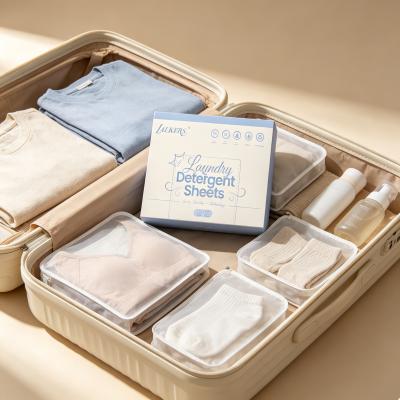 China Fully Biodegradable Plant Based Laundry Detergent Sheets with Above 55% Active Ingredient for Eco Friendly Cleaning for sale