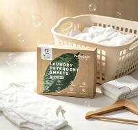 China 100% Plant-Based Biodegradable Laundry Detergent Sheets HE Compatible for Eco-Friendly Washing for sale
