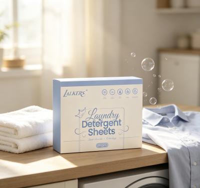 China Biodegradable Plant Based Laundry Detergent Sheets Pre-Measured for No Waste Design for sale