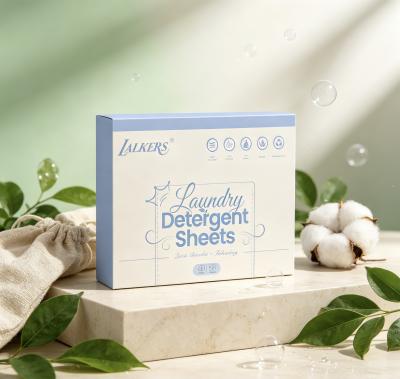 China Plant Based Surfactant Fast Melting Laundry Detergent Sheets with 55% Active Ingredient for sale