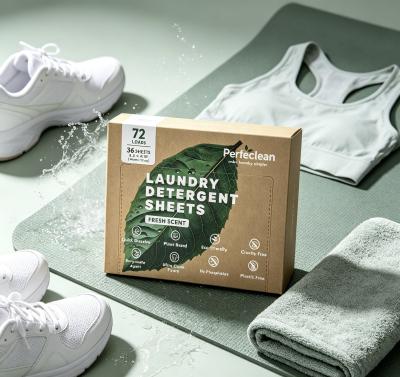 China Travel Friendly Plant Based Biodegradable Laundry Detergent Sheets for Eco Laundry Strips for sale