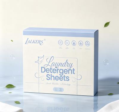 China Hypoallergenic Safe for Kids Wear Biodegradable Plant-Based Laundry Detergent Sheets for sale