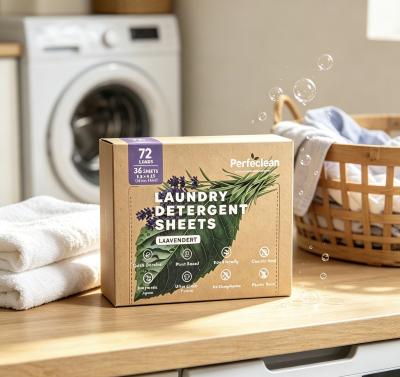 China Zero Poisonous Additives Plant Based Biodegradable Laundry Strips with Above 55% Active Ingredient for sale