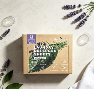 China Sensitive Skin Friendly Biodegradable Plant Based Laundry Detergent Sheets and Strips for Eco Safe Cleaning for sale