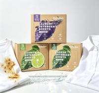 China Eco Friendly Biodegradable Laundry Detergent Sheets with Plant Based Surfactant and Non-Toxic Water Safe Formula for sale