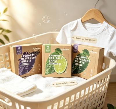 China Cruelty-Free Commercial Strength Eco Formula Laundry Detergent Sheets for Tough Stains for sale